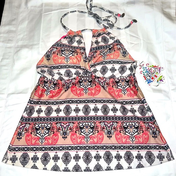 BECCA | Swim | Nwt Becca Boho Swimsuit Tankini Top Sz Small Ret780 ...